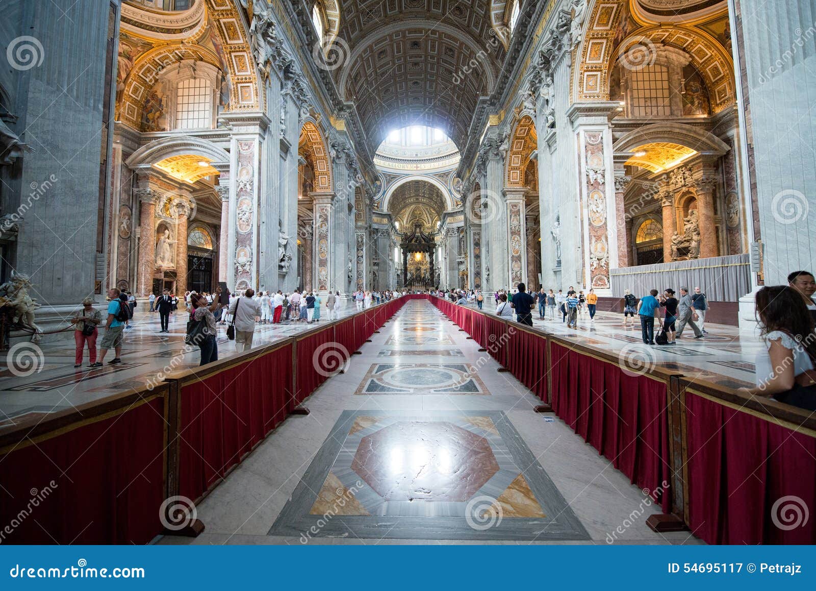 Interior De La Catedral De San Pedro En Vatican Fotografía editorial - Imagen de peter, partida ...