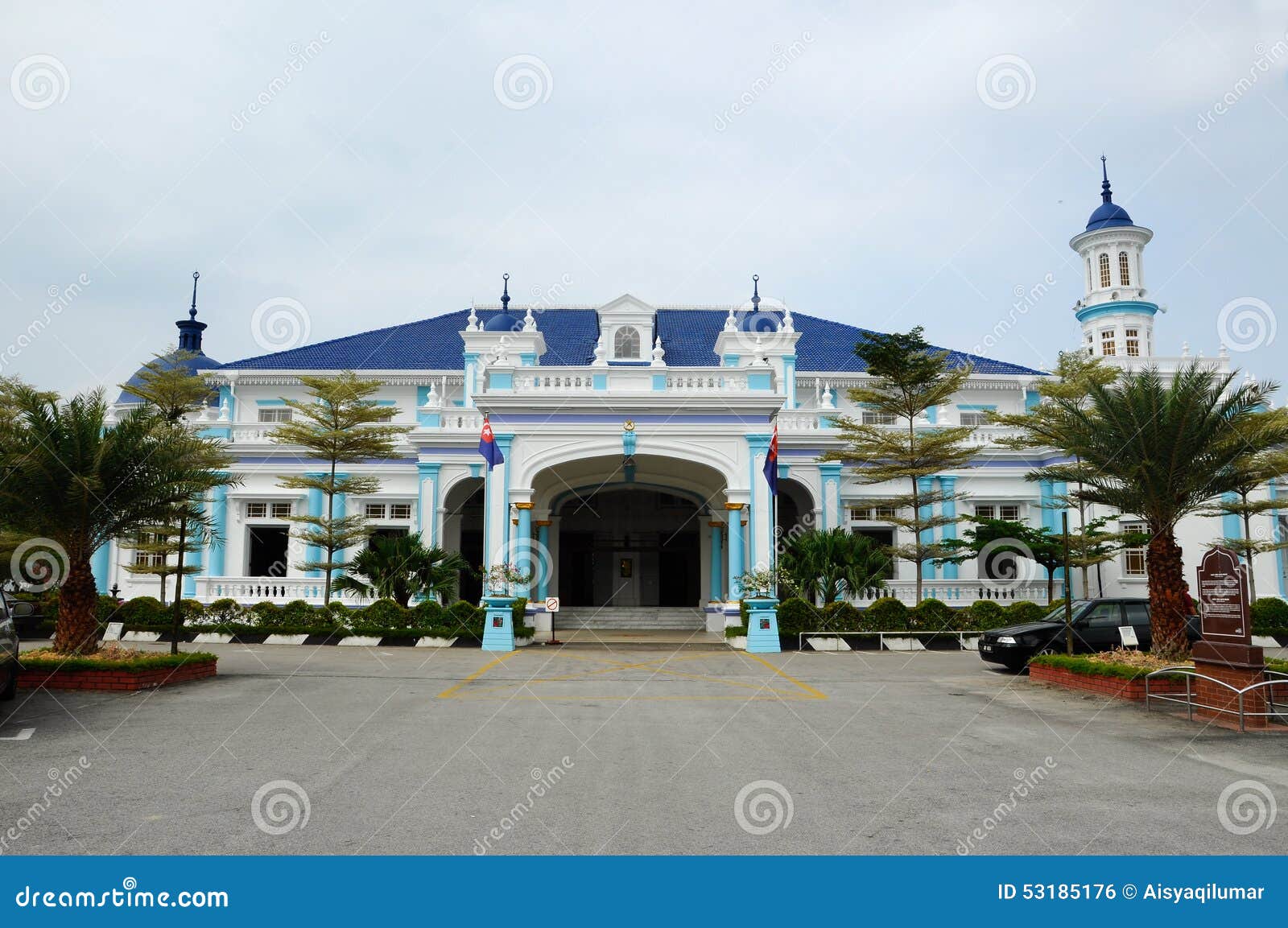 Interior De Sultan Ibrahim Jamek Mosque Em Muar, Johor Foto de Stock ...