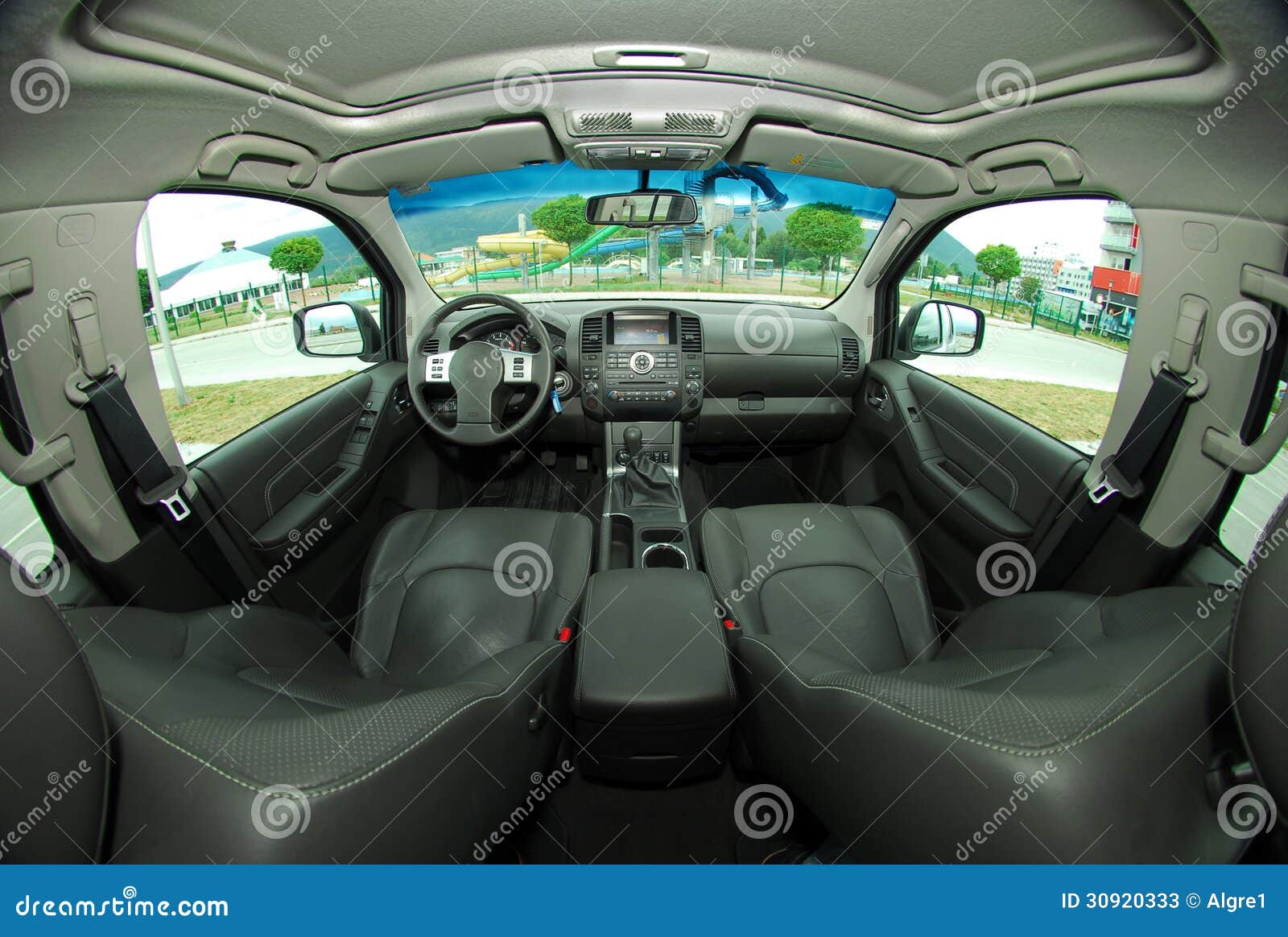 Interior De Um Carro Moderno Imagem de Stock - Imagem de assentos ...