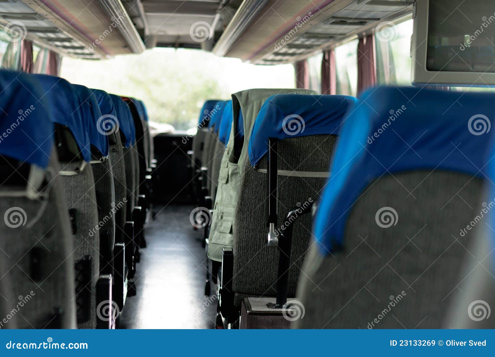 Interior de un omnibus imagen de archivo. Imagen de moderno - 23133269