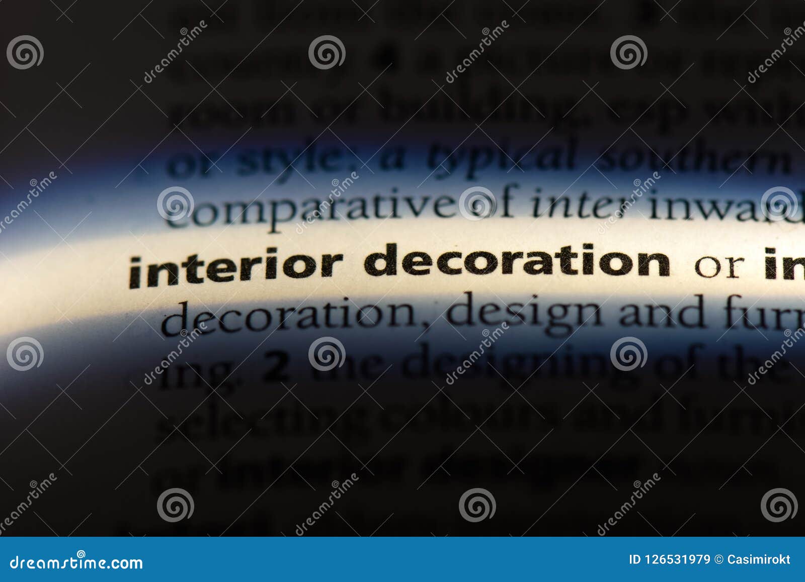 Interior decoration stock image. Image of macro, page - 126531979