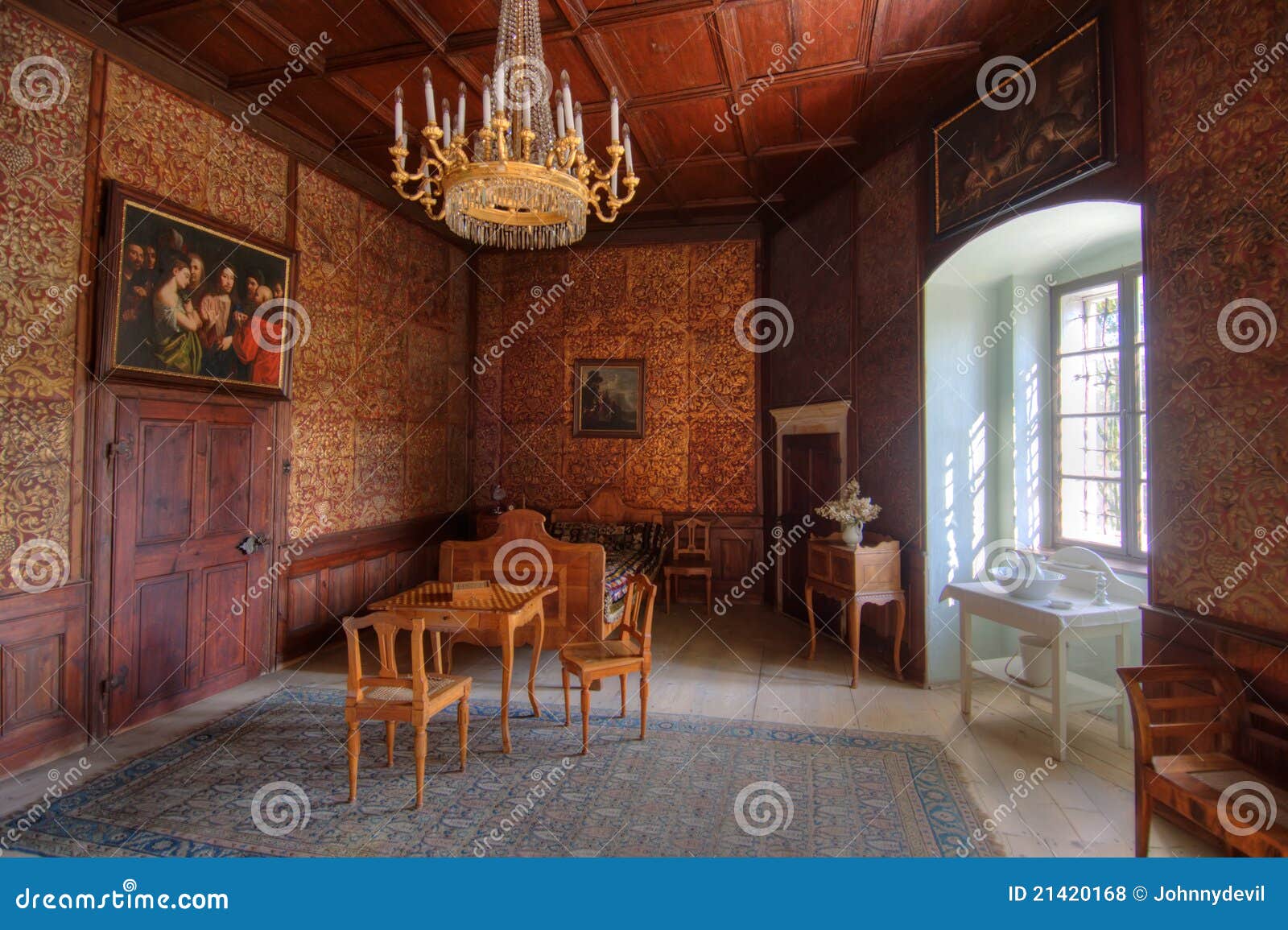 Interior del castillo foto de archivo editorial. Imagen de elegancia ...