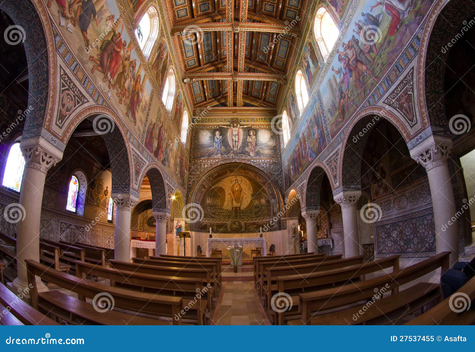 Interior del monasterio imagen editorial. Imagen de perspectiva - 27537455