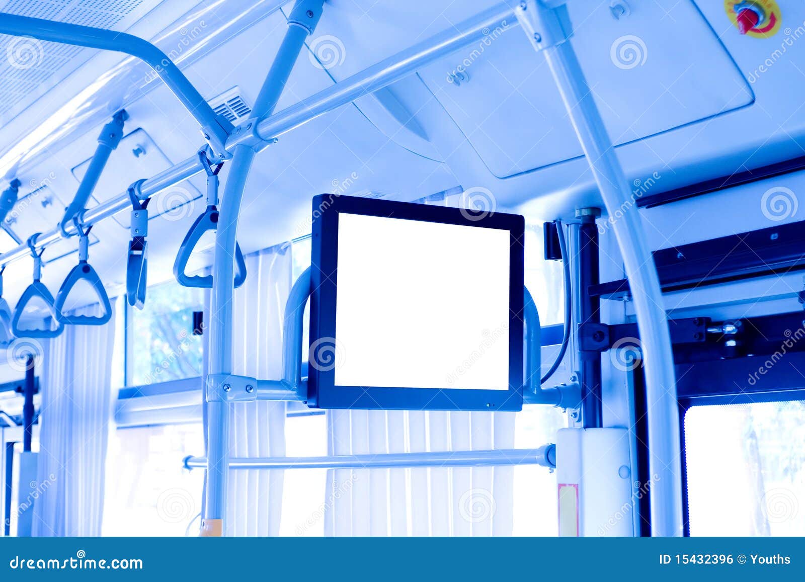 Interior del omnibus foto de archivo. Imagen de cartel - 15432396