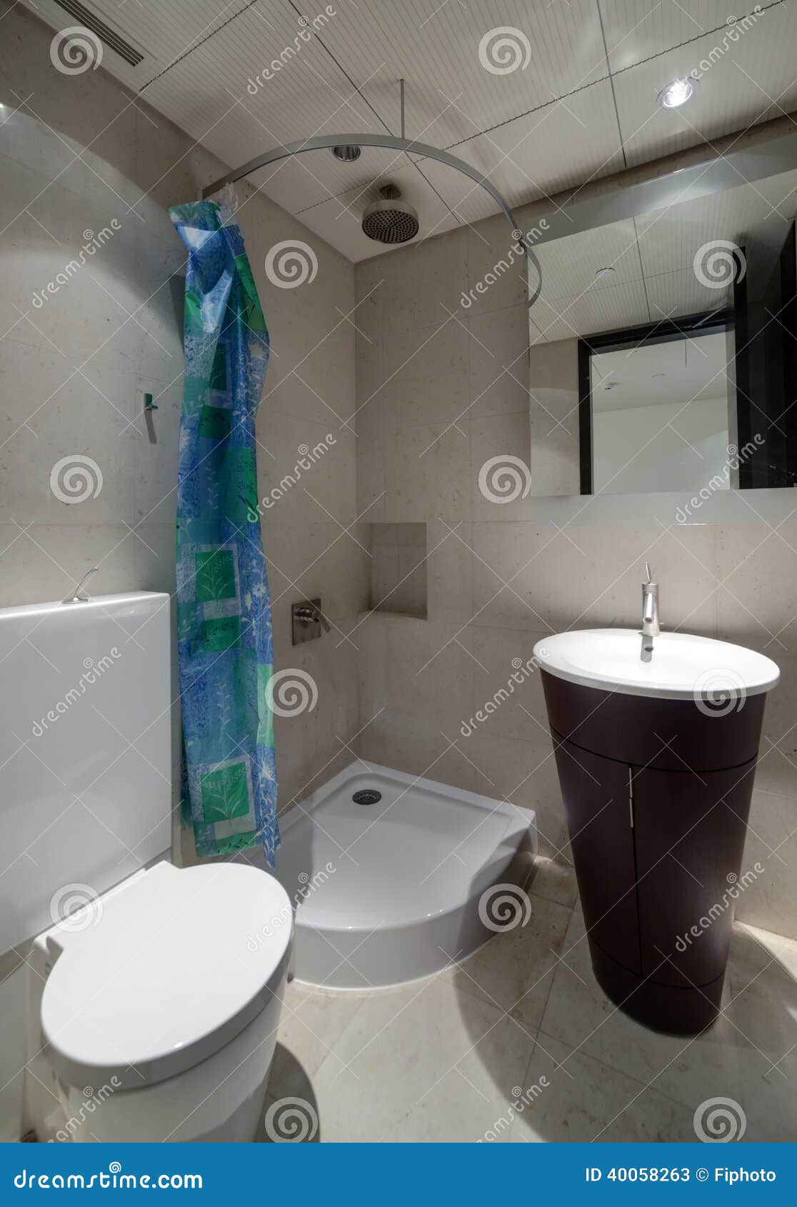 Interior Del Retrete Moderno En Estilo Europeo Imagen de archivo ...