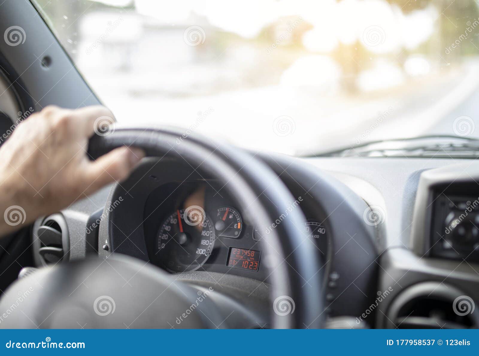 Driving a delivery van stock image. Image of driving - 177958537