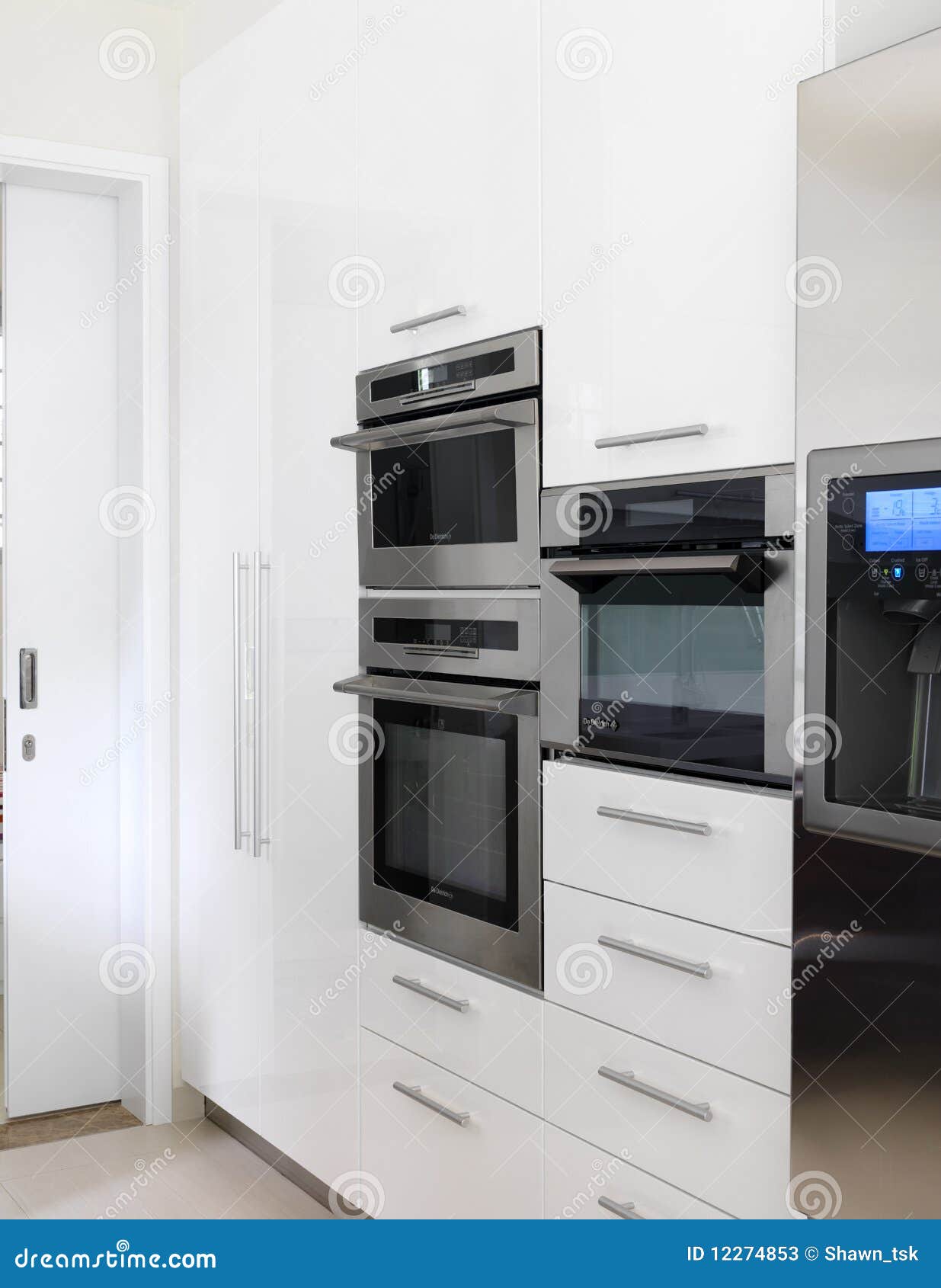 Interior design stock image. Image of oven, design, metal - 12274853