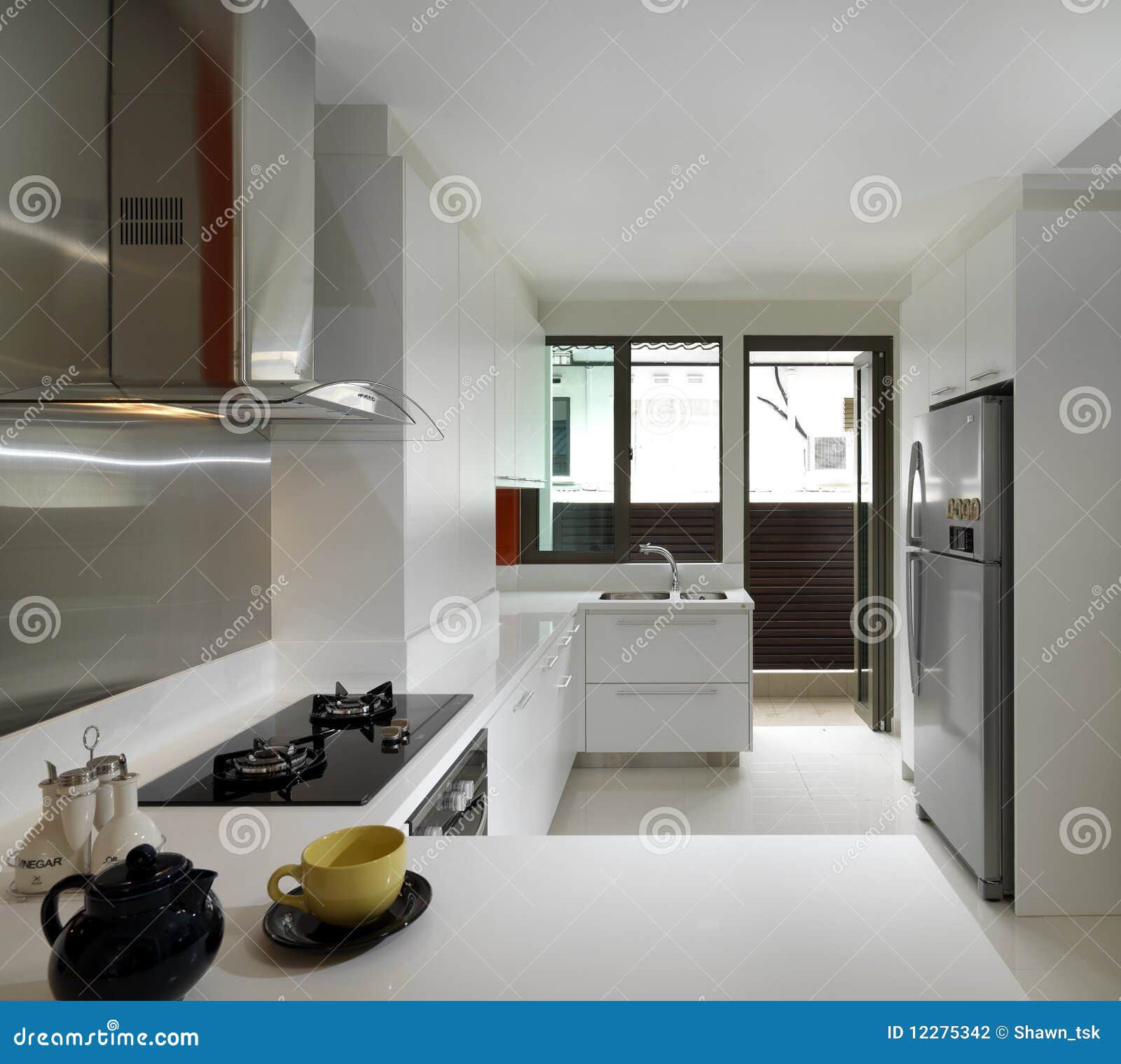 Interior design stock photo. Image of modern, reflection - 12275342