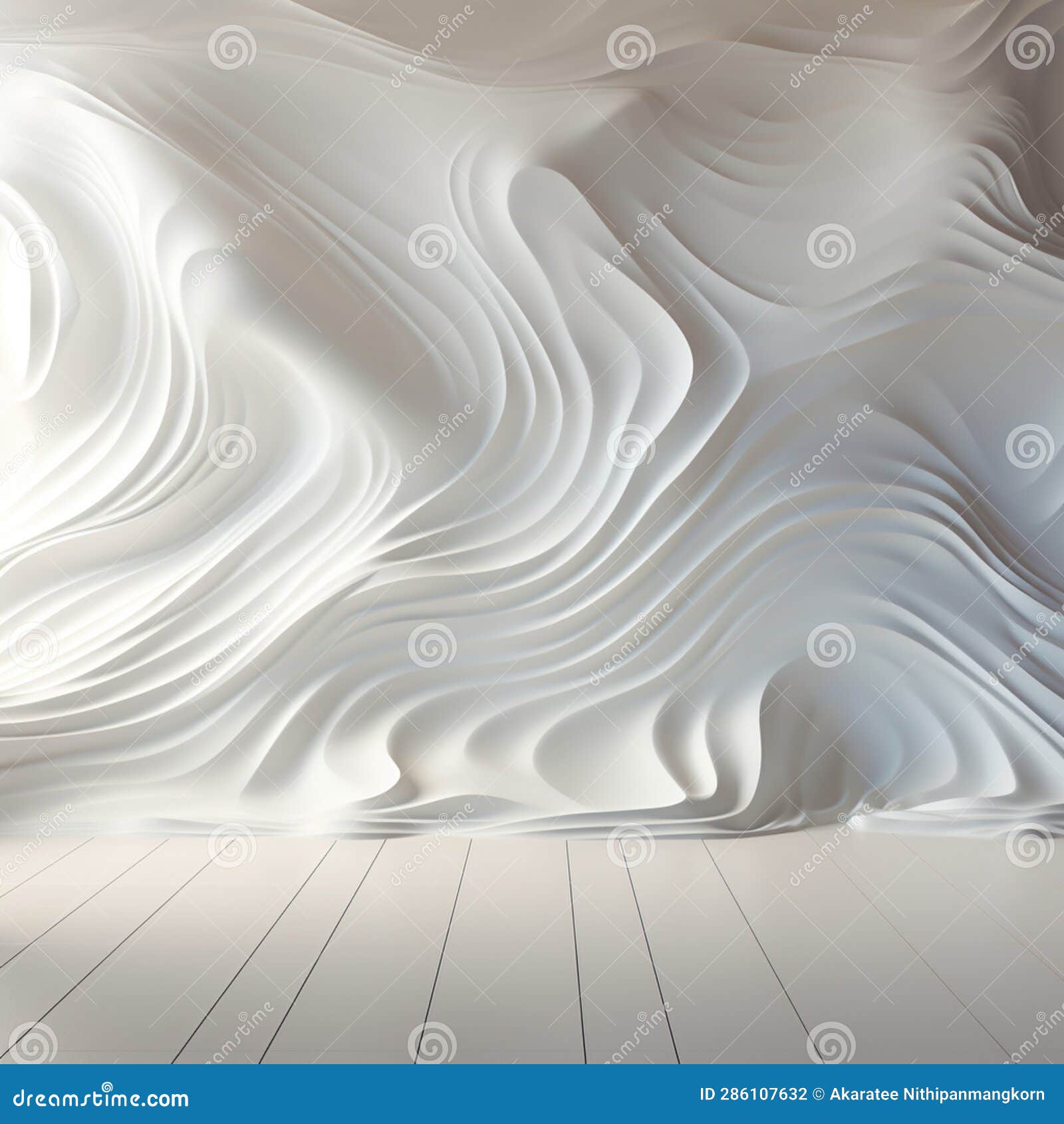 Interior Design with Abstract White Curve Lines Wallpaper, Luxury ...