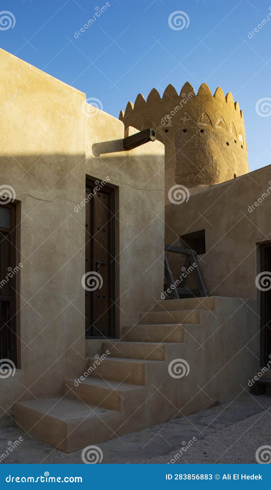 Interior Design of Al Zubara Fort Stock Image - Image of building ...