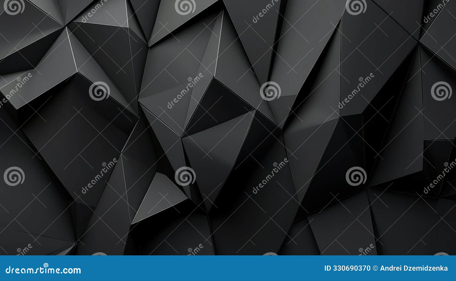 An Interior Design Background Made from Black 3D Polygons. Stock Photo ...