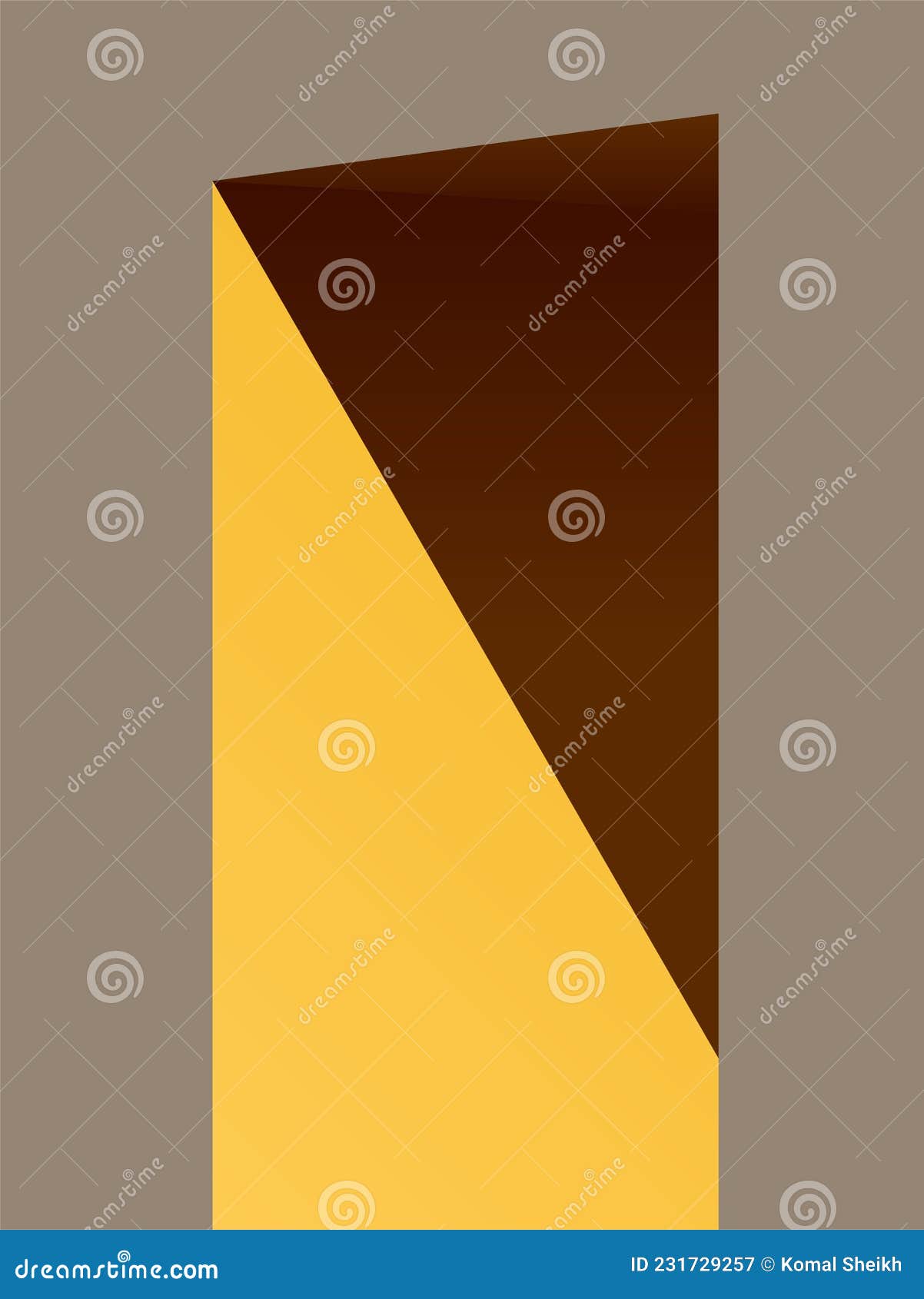 Interior Design Background Simple Modern Building with Sky Illustration ...