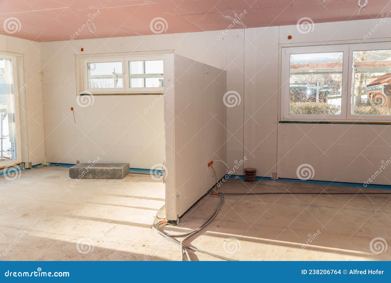 Interior Design when Building a House - Construction Site Stock Photo ...