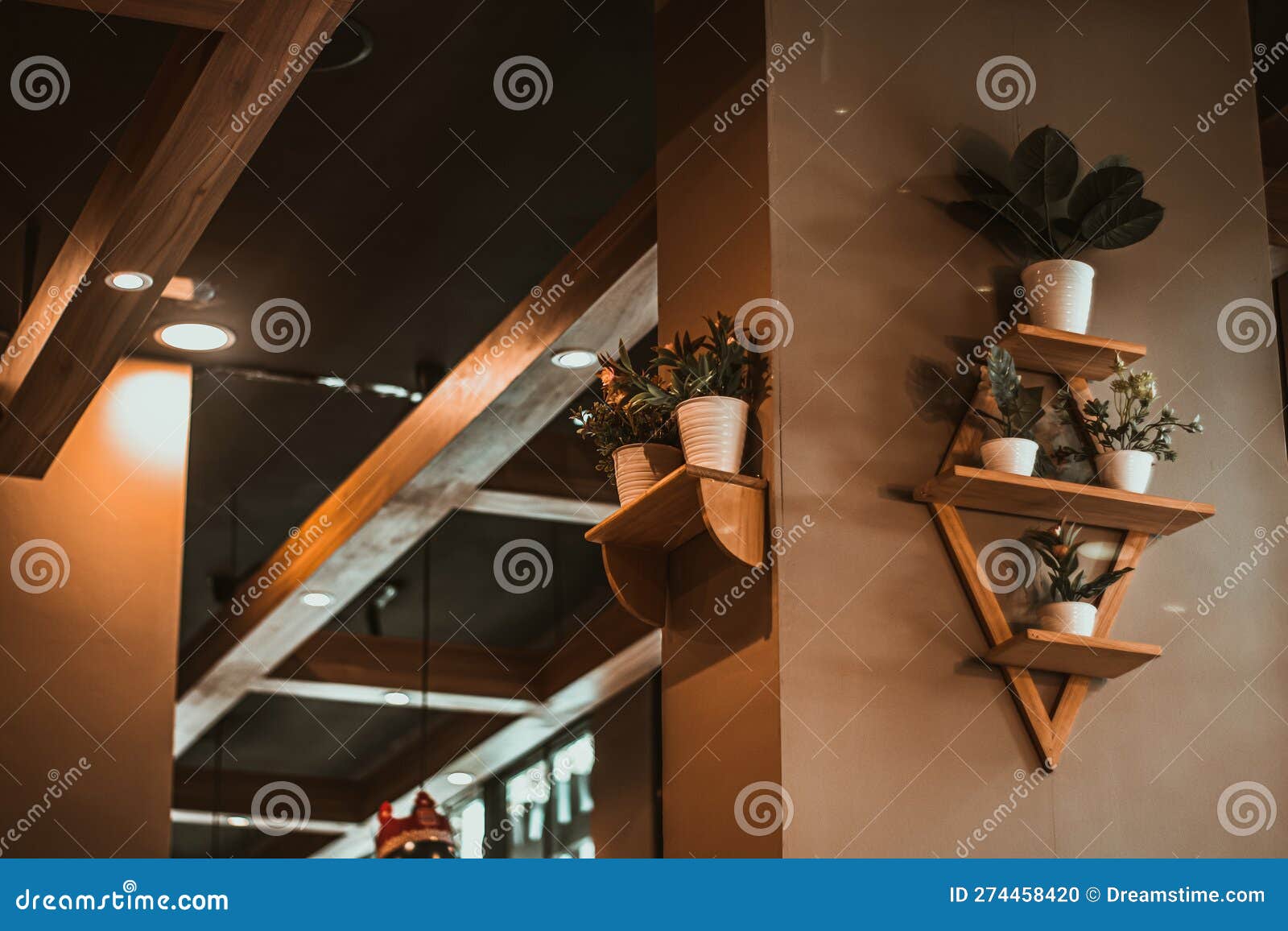 Interior Design of a Cafe that Looks Elegant and Simple Stock Photo ...