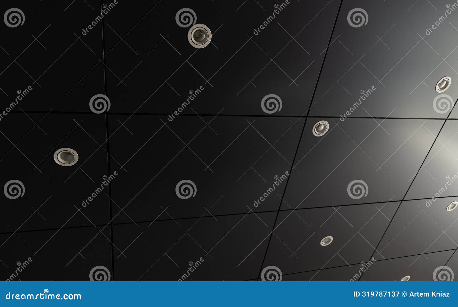 Interior Design Ceiling Loft Style Perspective Dark Gray Gradient with ...