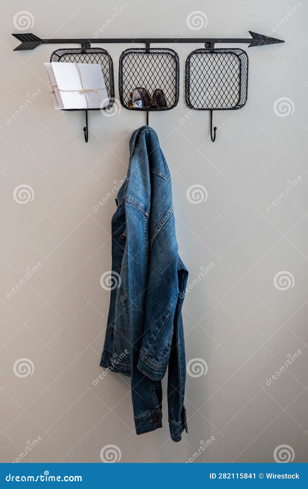 Interior Design of Clothes Hanging on a Hanger Stock Image - Image of ...