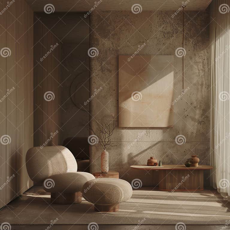 Interior Design Concept with Octane Render Generative AI Stock ...