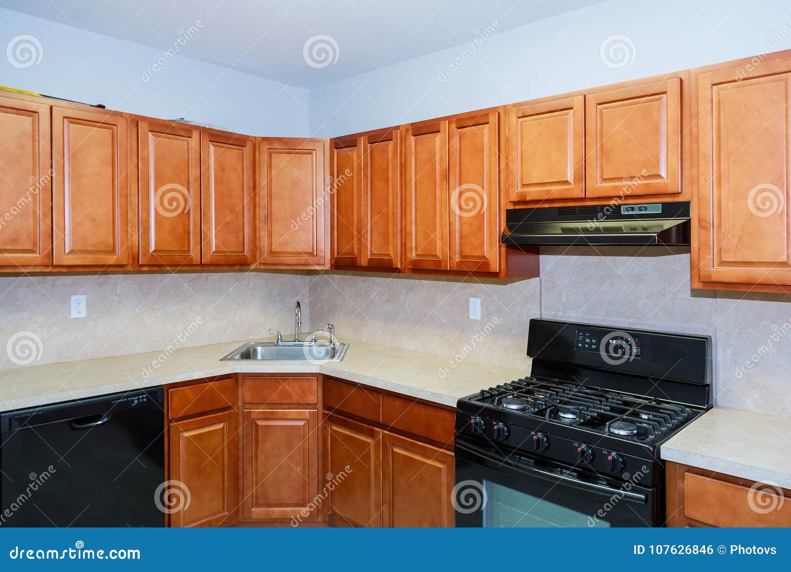 Home Improvement Kitchen Remodel View Installed in a New Kitchen Stock ...