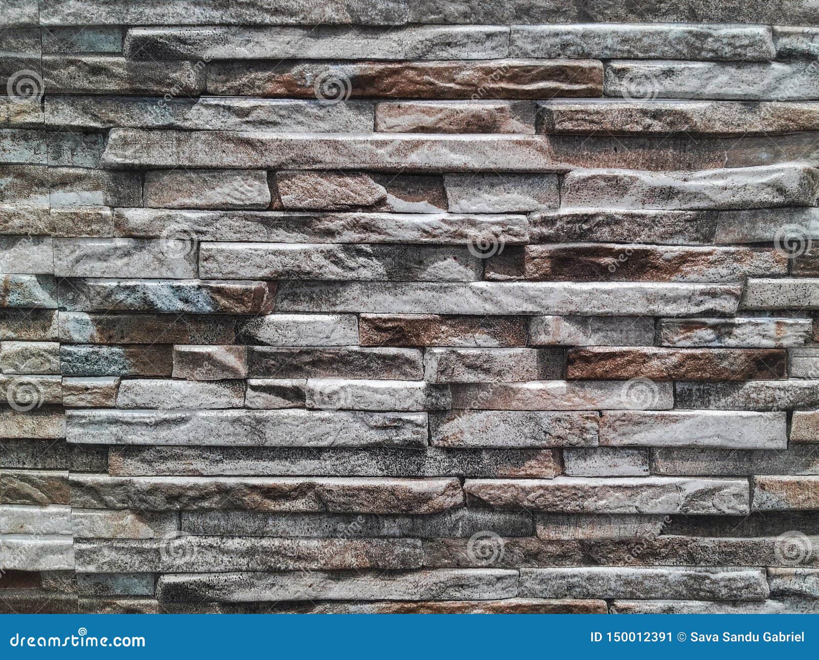 Interior Design of Cutting Stone Strips Wall Stock Image - Image of ...