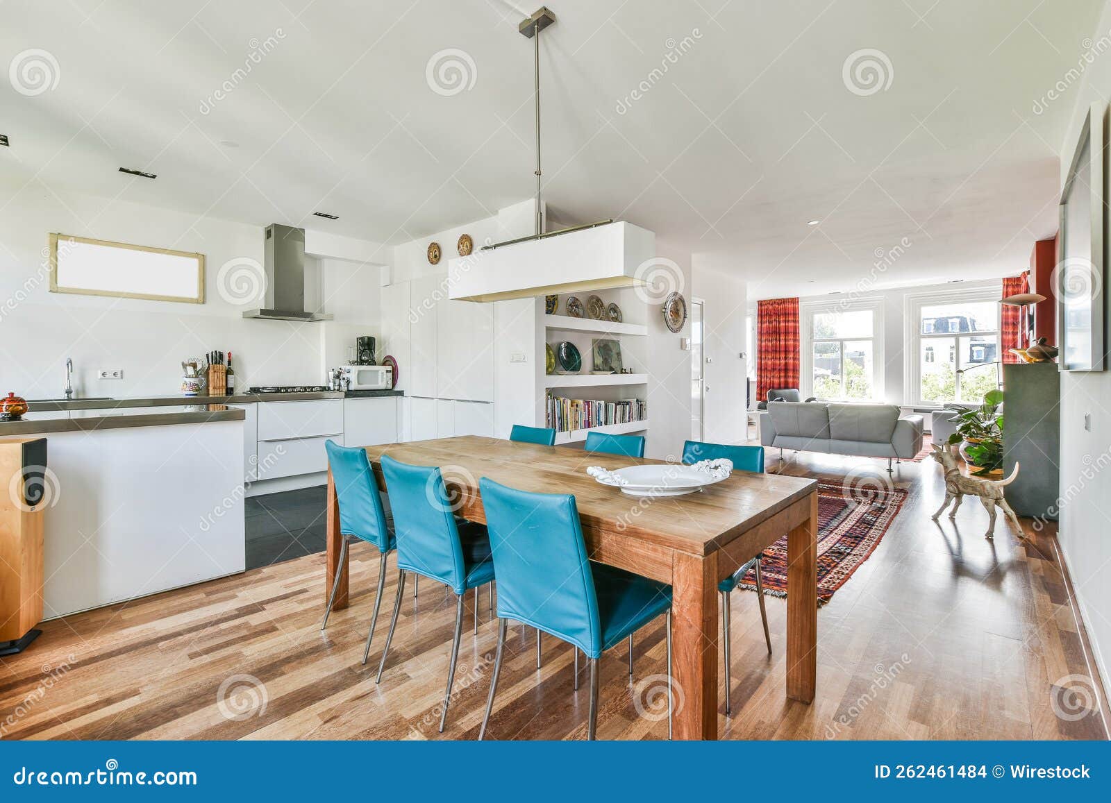 Interior Design and Design of a Nice and Modern Kitchen and Dining are ...