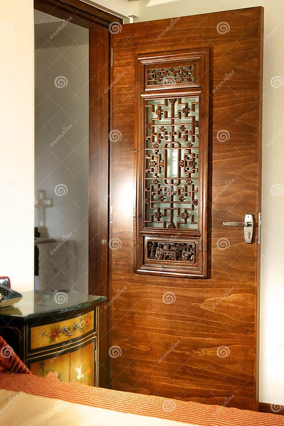 Interior Design - Door Panel Stock Image - Image of curtain, life: 2394645