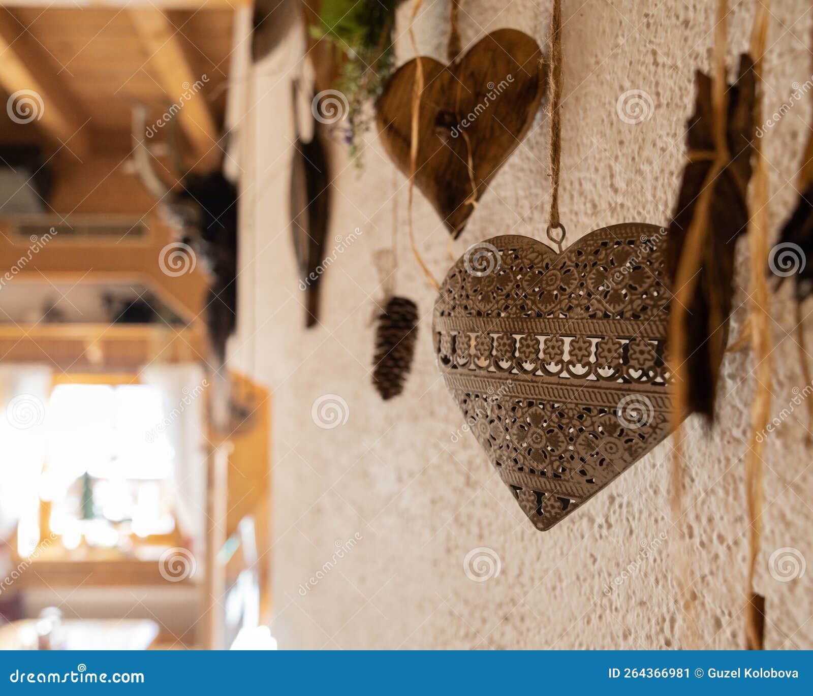 Interior Design Elements of an Alpine Hut, an Austrian Restaurant Stock ...