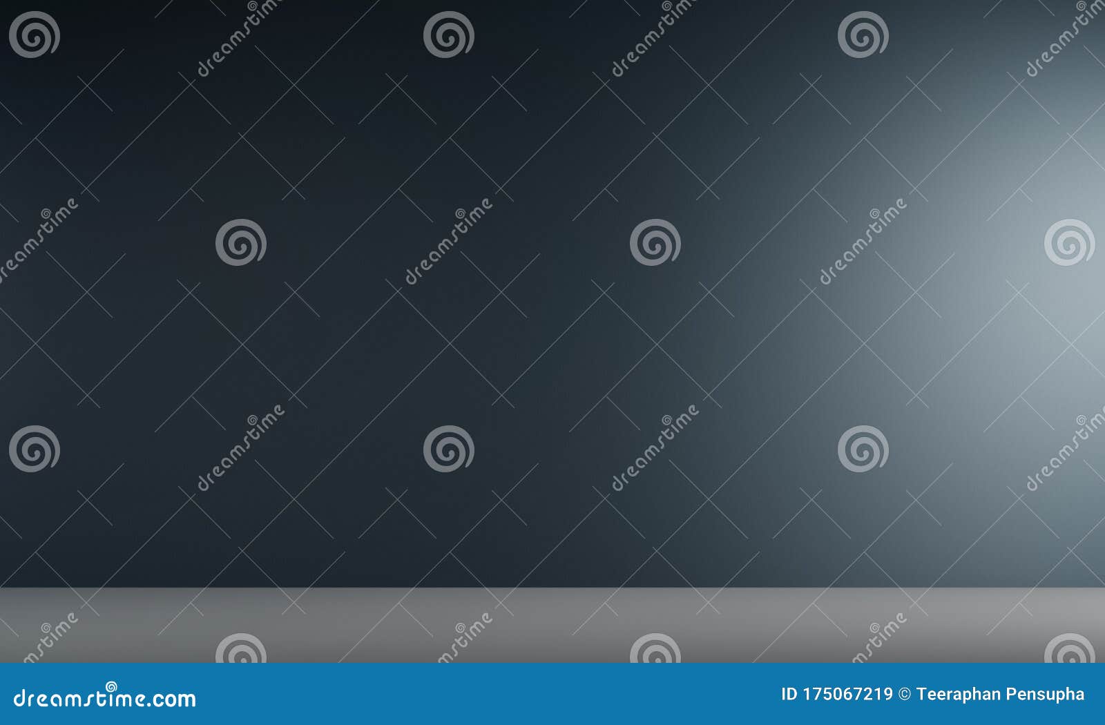 The Interior Design of Empty Modern Living Room and Dark Blue Concrete ...