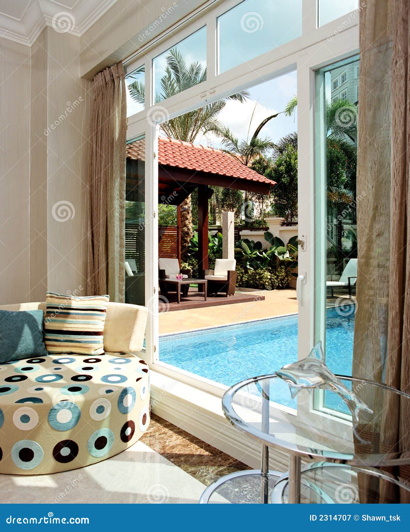 Interior Design - Family Area Stock Image - Image of interior, gazebo ...