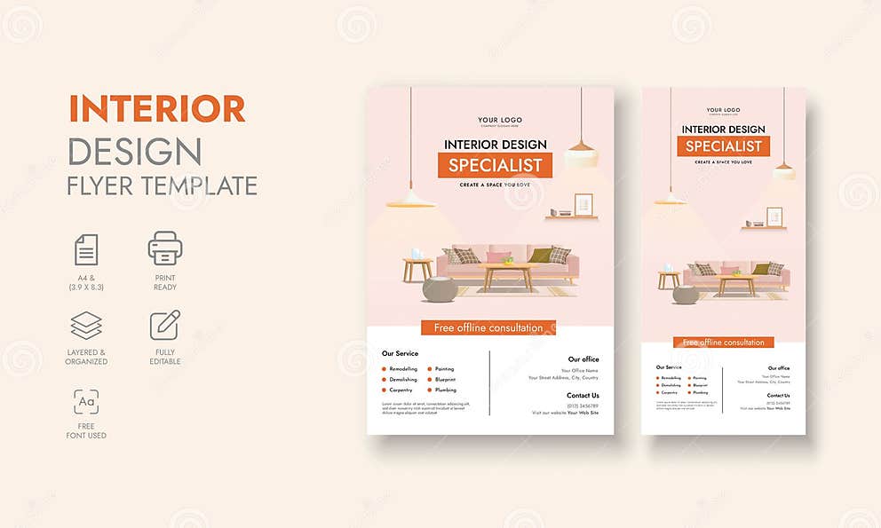 Interior Design Flyer, Architecture and Interior Design Flyer, Interior ...