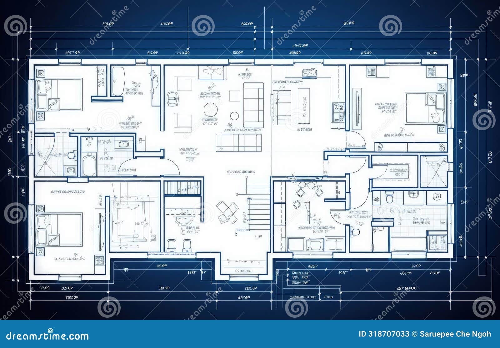 Interior Design Home Project and House Architecture Plan Stock ...