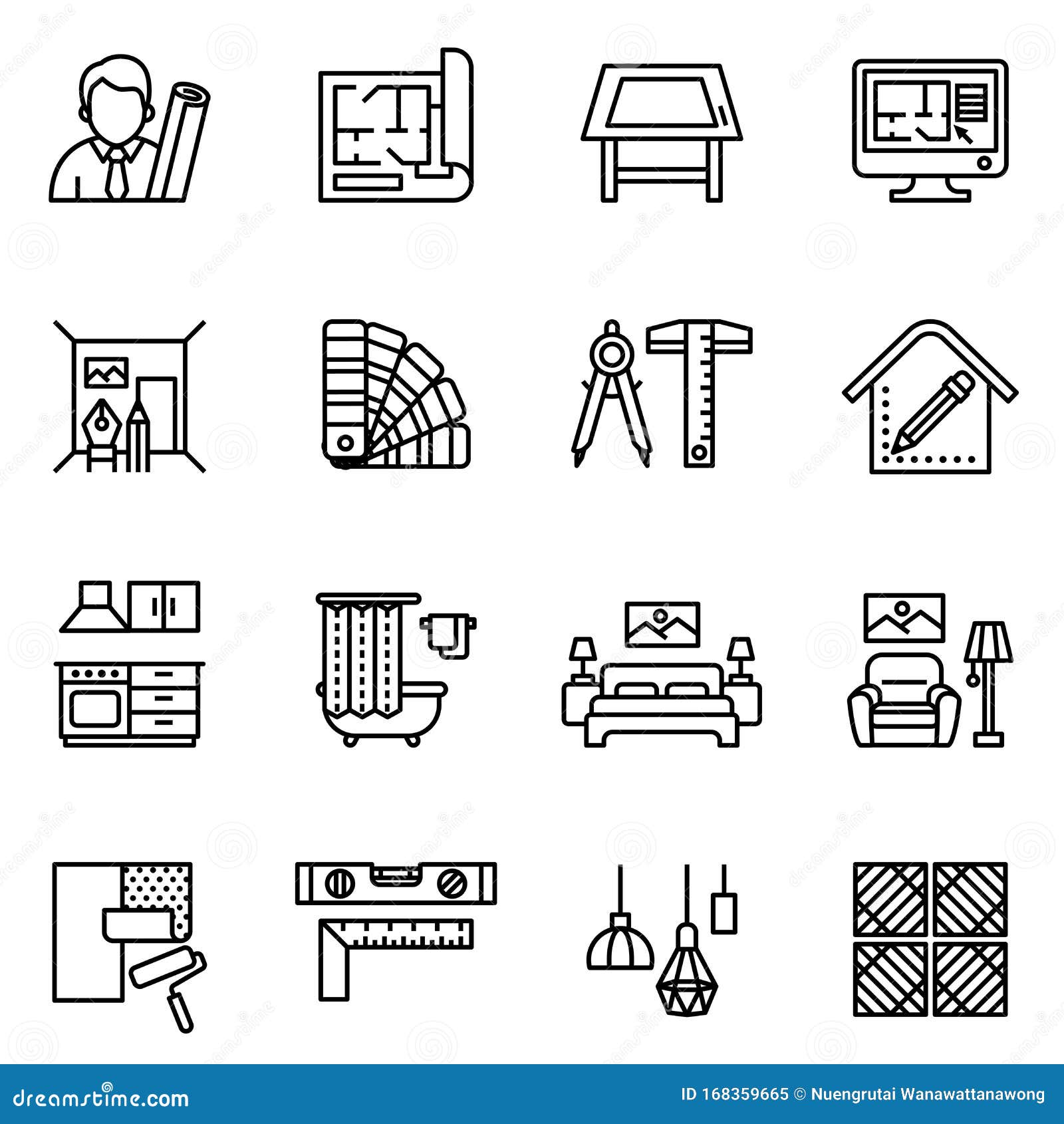 Interior Design Icon Stock Illustrations – 276,076 Interior Design Icon ...