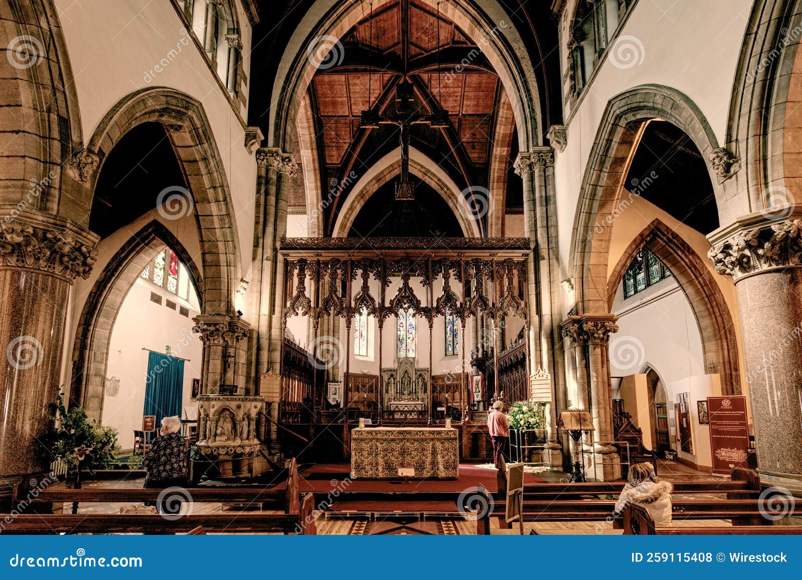 Interior Design of Inverness Cathedral in Scotland Stock Photo - Image ...