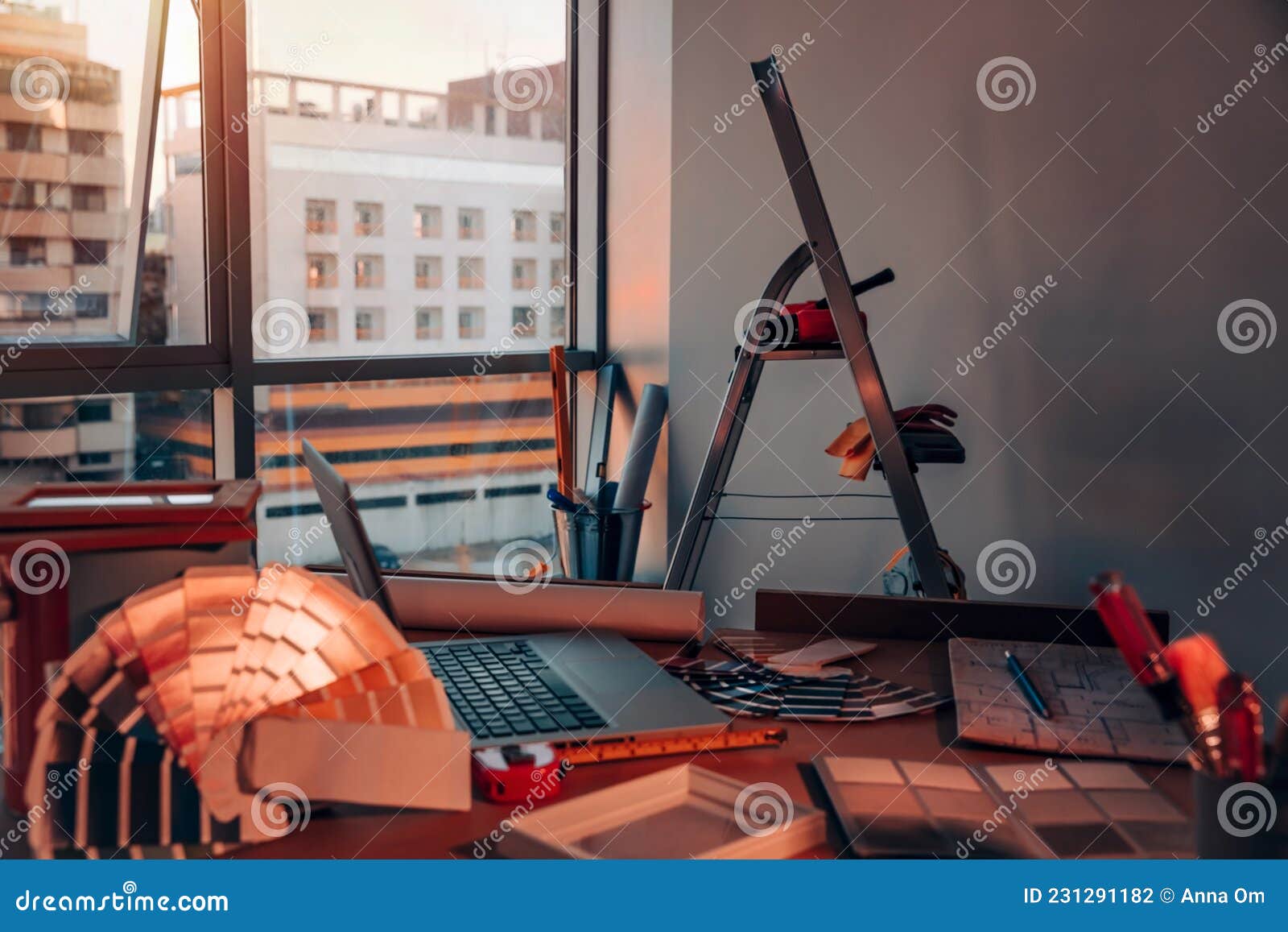 Interior Design in Making stock photo. Image of collection - 231291182