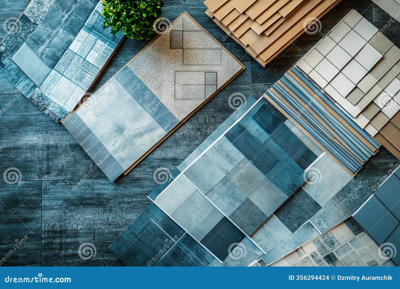 Interior Design Materials and Color Samples Presented with a Floor Plan ...