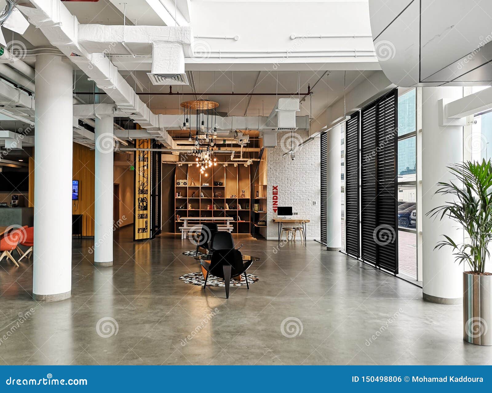 Interior Design of a Modern Office Area for Creatives, Start-ups and Co ...