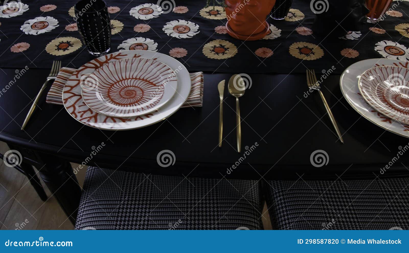 Interior Design of a Modern Restaurant. Creative. Close Up of ...