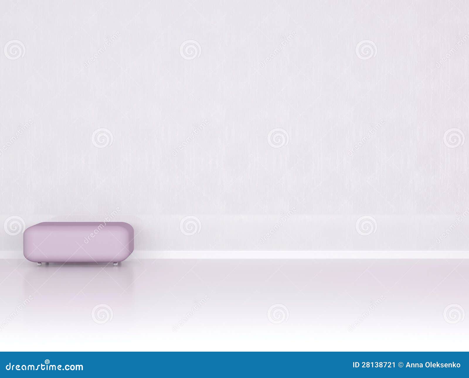 Interior Design of Modern Violet Room. Stock Illustration ...