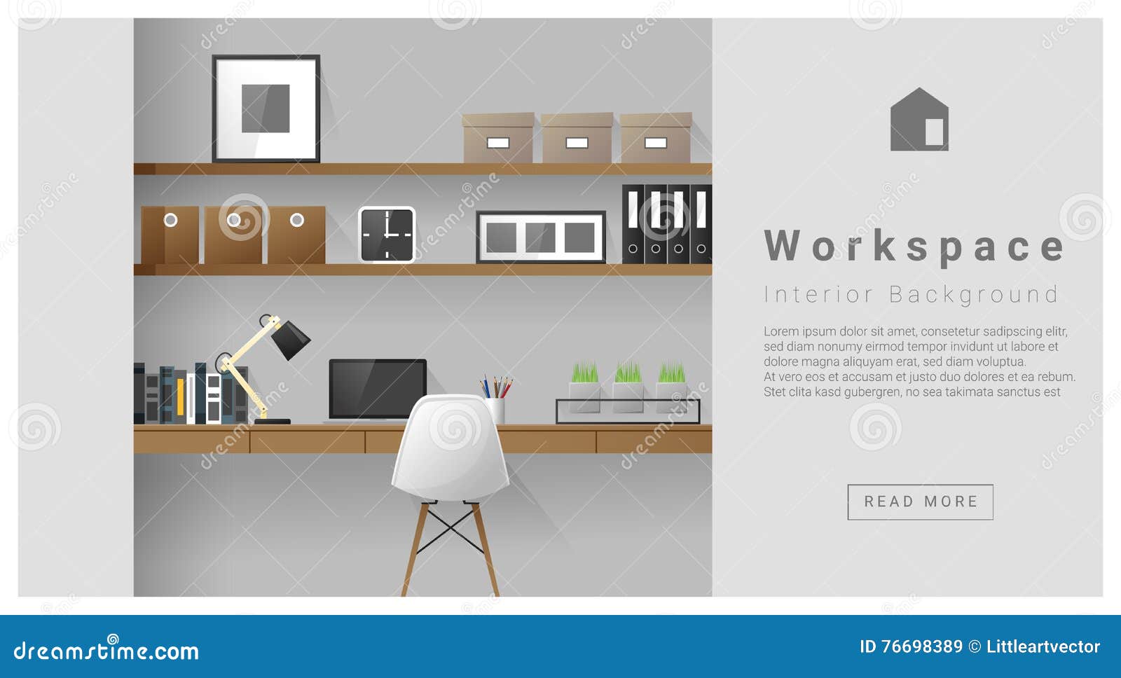 Modern Workspace With Biophilic Design And Smart Tech Royalty-Free ...