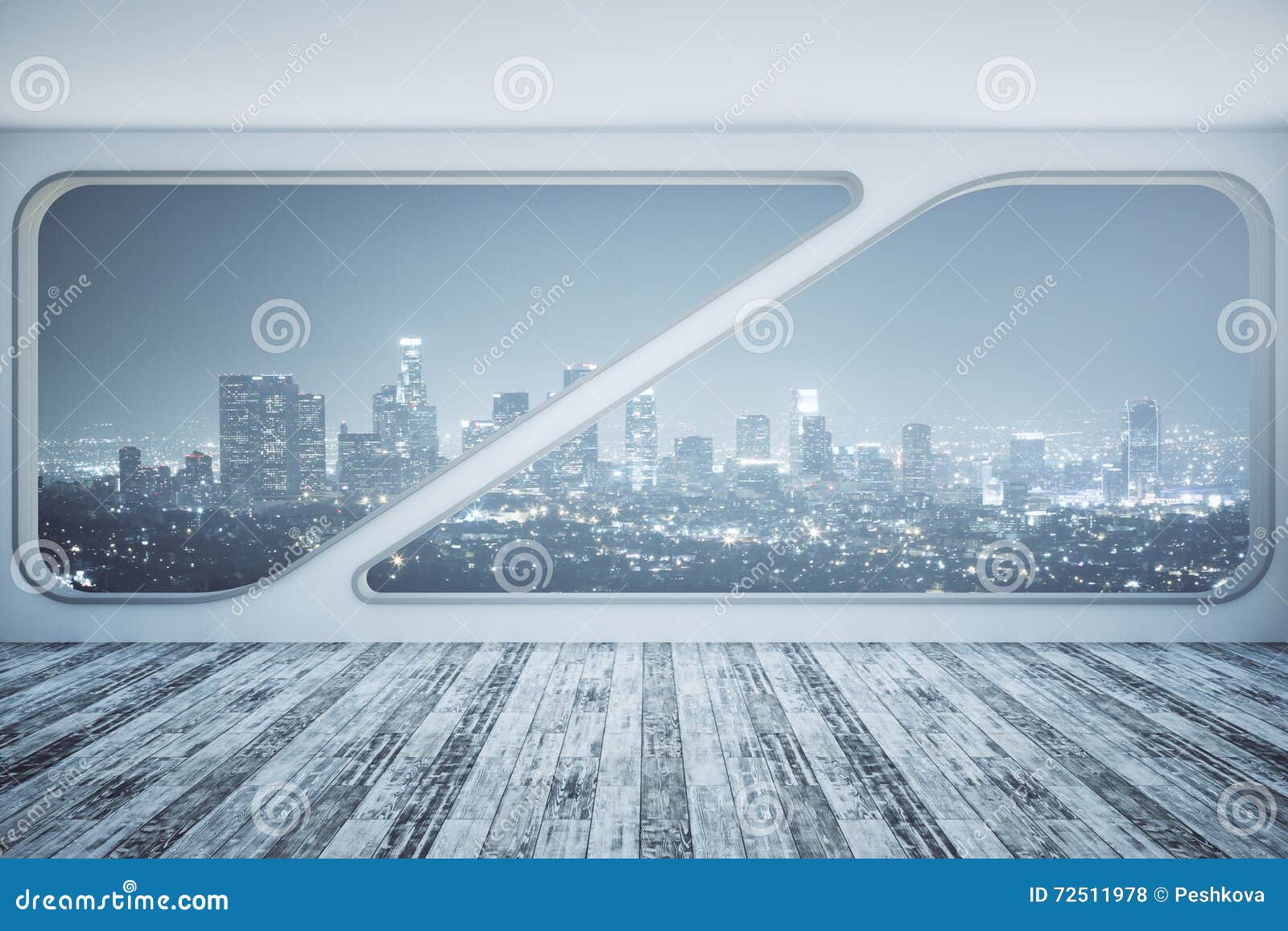 Interior design at night stock illustration. Illustration of ...