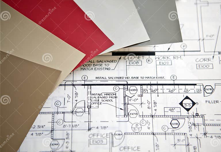 Interior Design Plans stock image. Image of building - 18663671