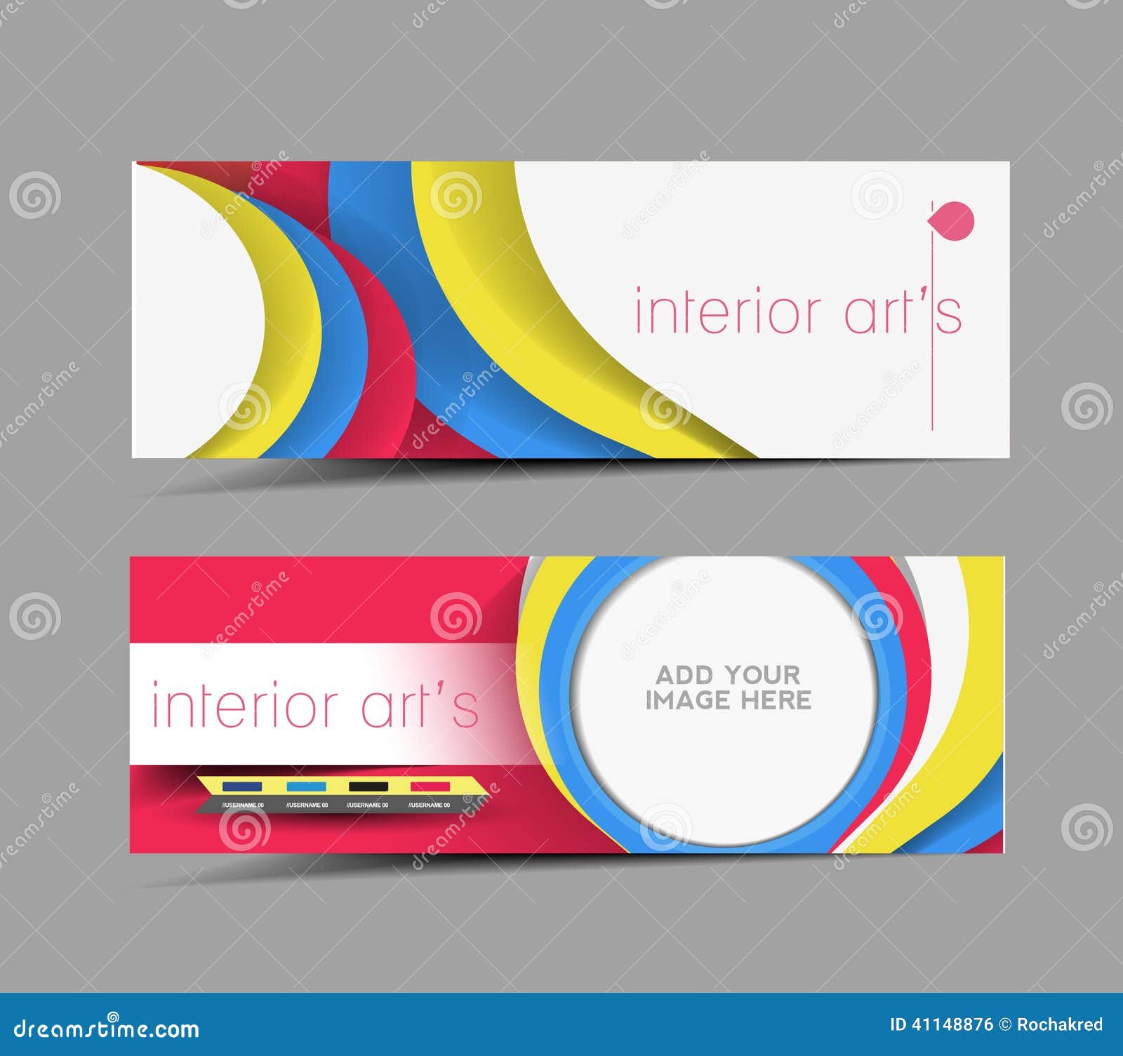 Interior Design Promotion Header Stock Vector - Illustration of message ...
