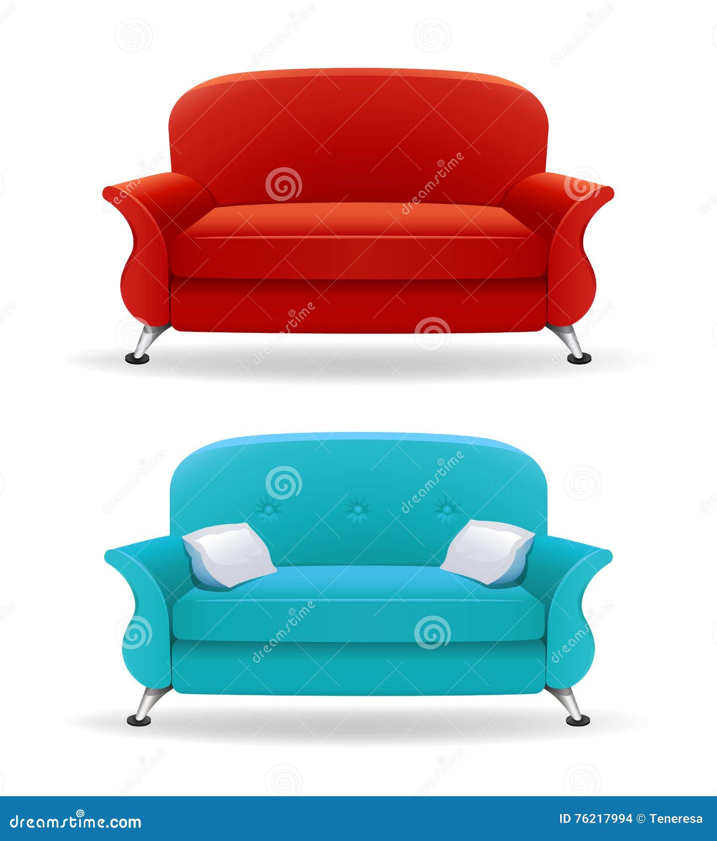 Realistic Sofa Stock Photo | CartoonDealer.com #21854868