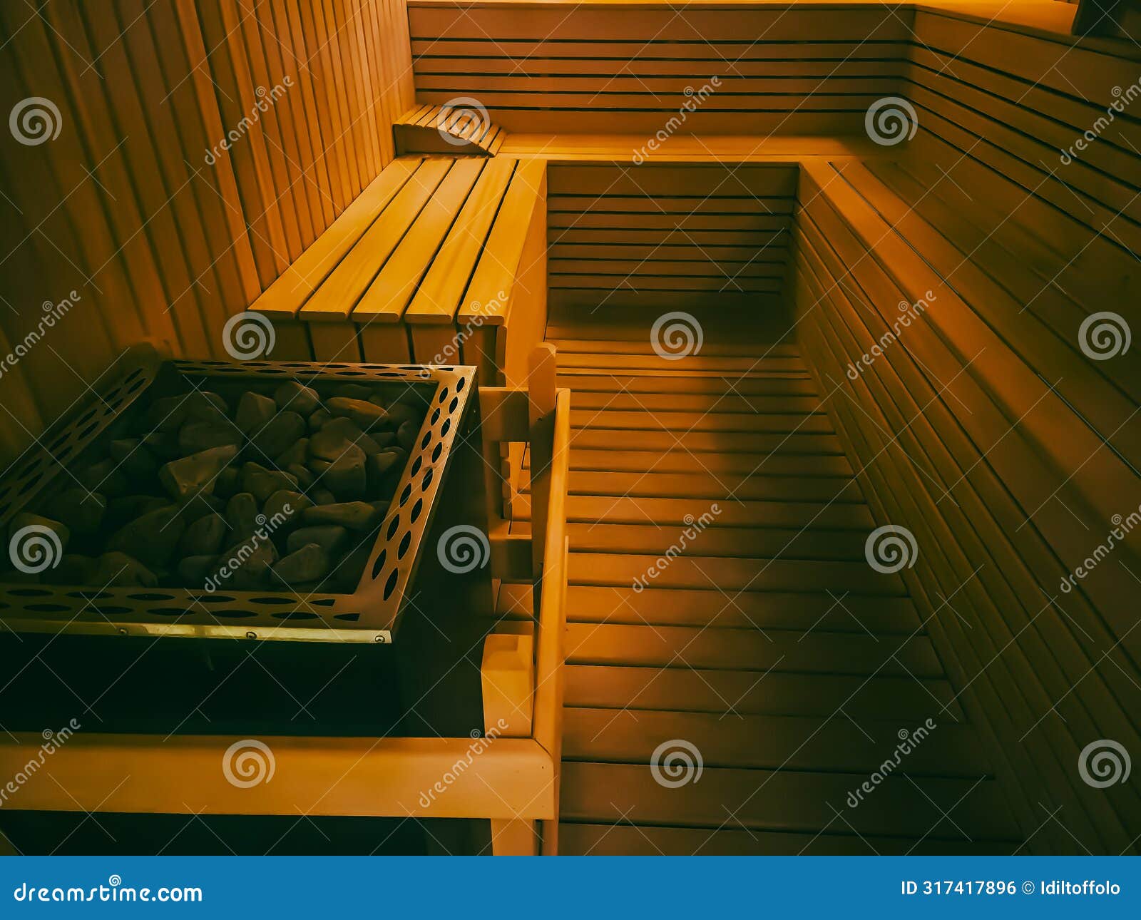 Interior design of a sauna stock photo. Image of stove - 317417896