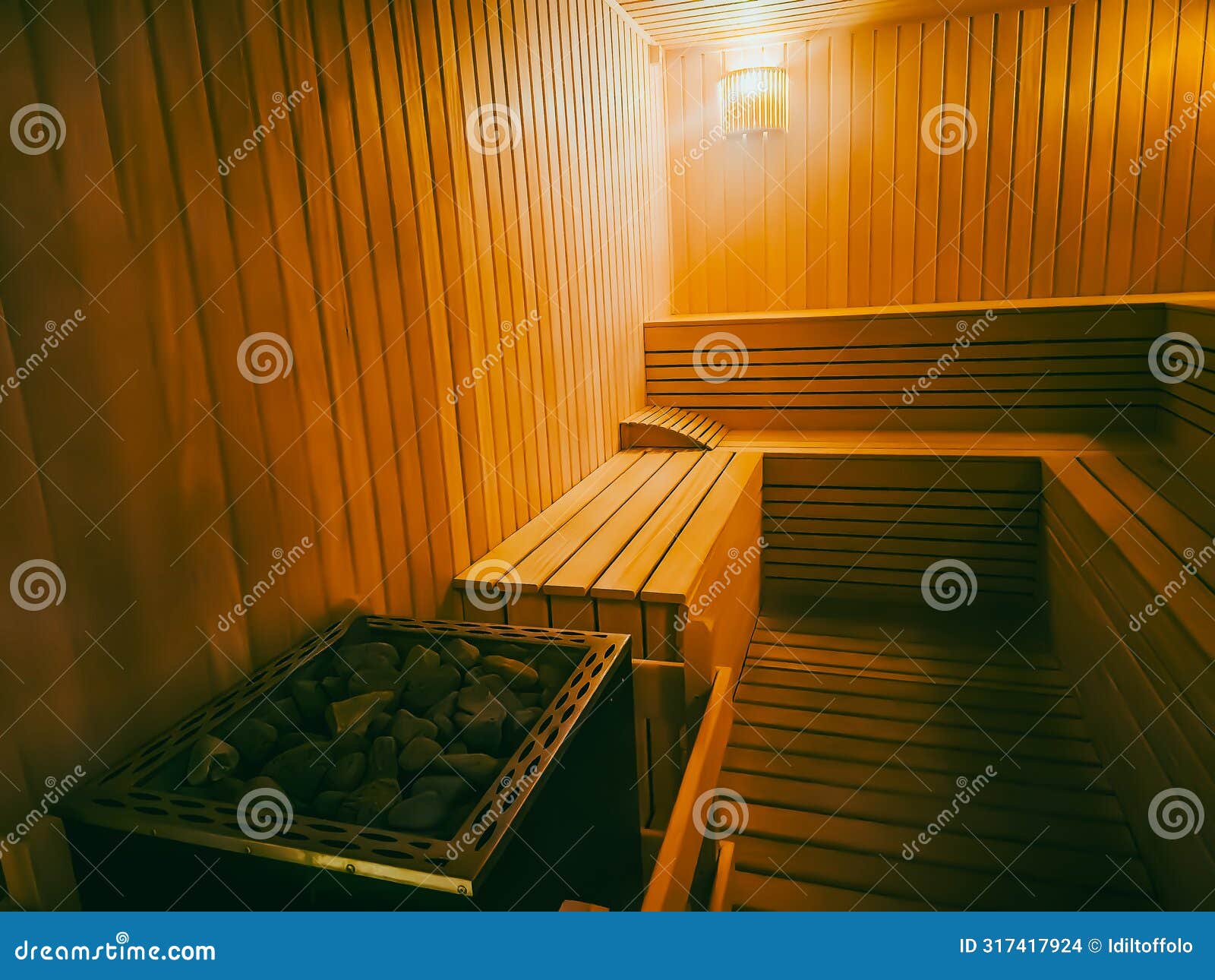 Interior design of a sauna stock photo. Image of health - 317417924