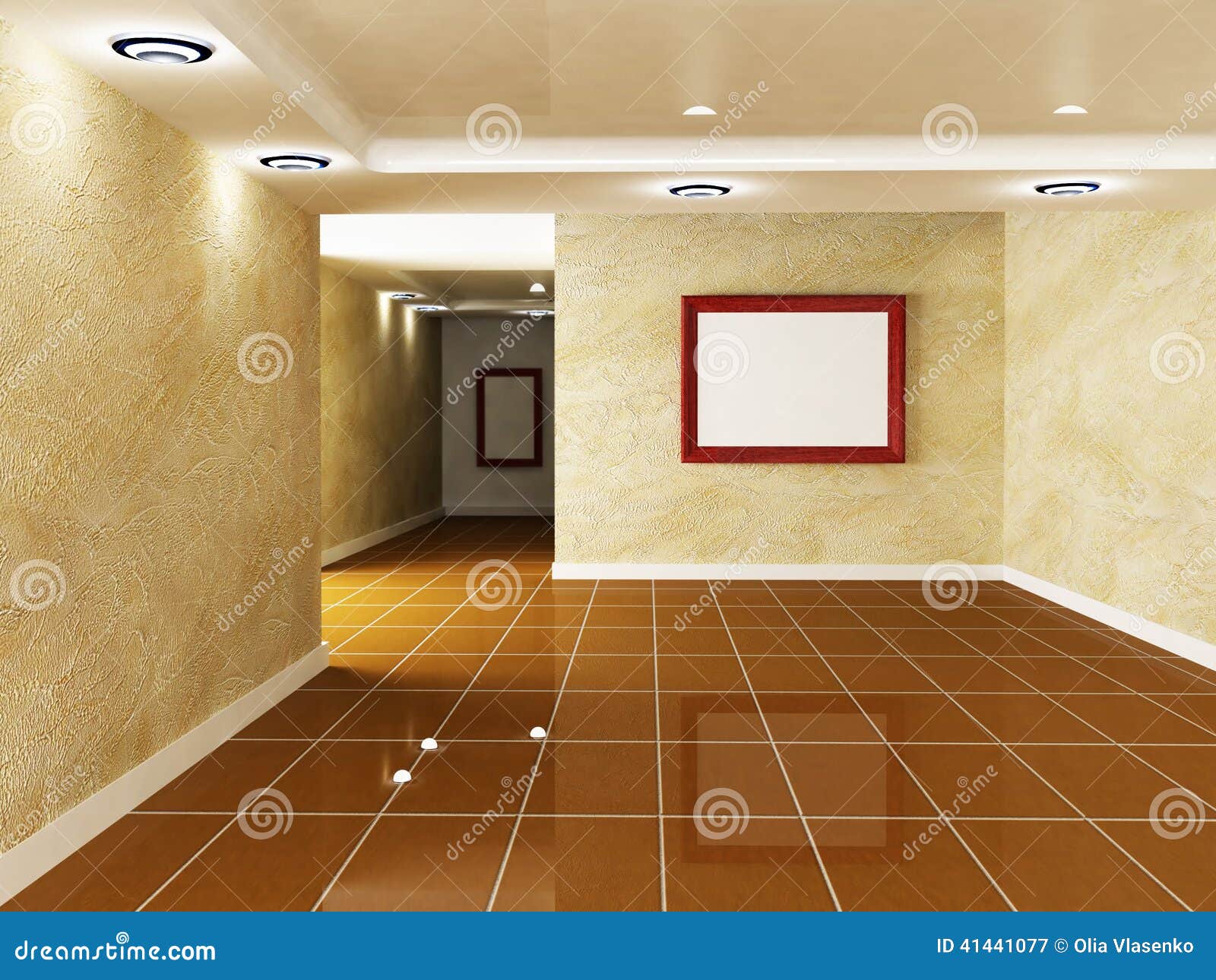 Interior design scene stock illustration. Illustration of living - 41441077