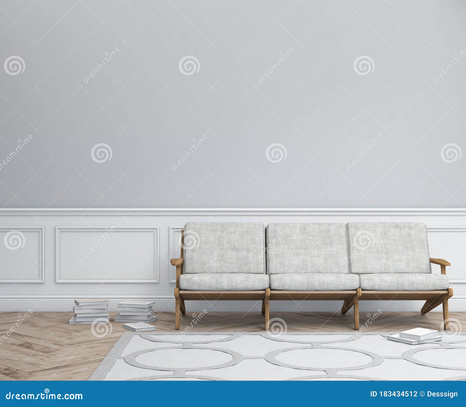 Interior Design Simple Scene. Stock Illustration - Illustration of ...