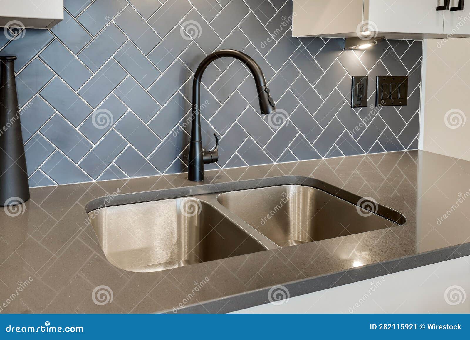 Interior Design of a Tap in a Modern Bathroom Stock Image - Image of ...