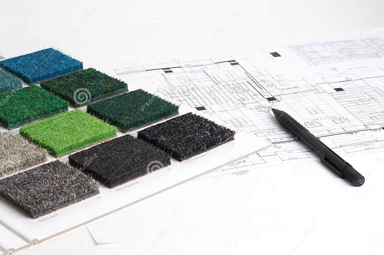 Interior Designer Choosing Color and Materials Stock Photo - Image of ...