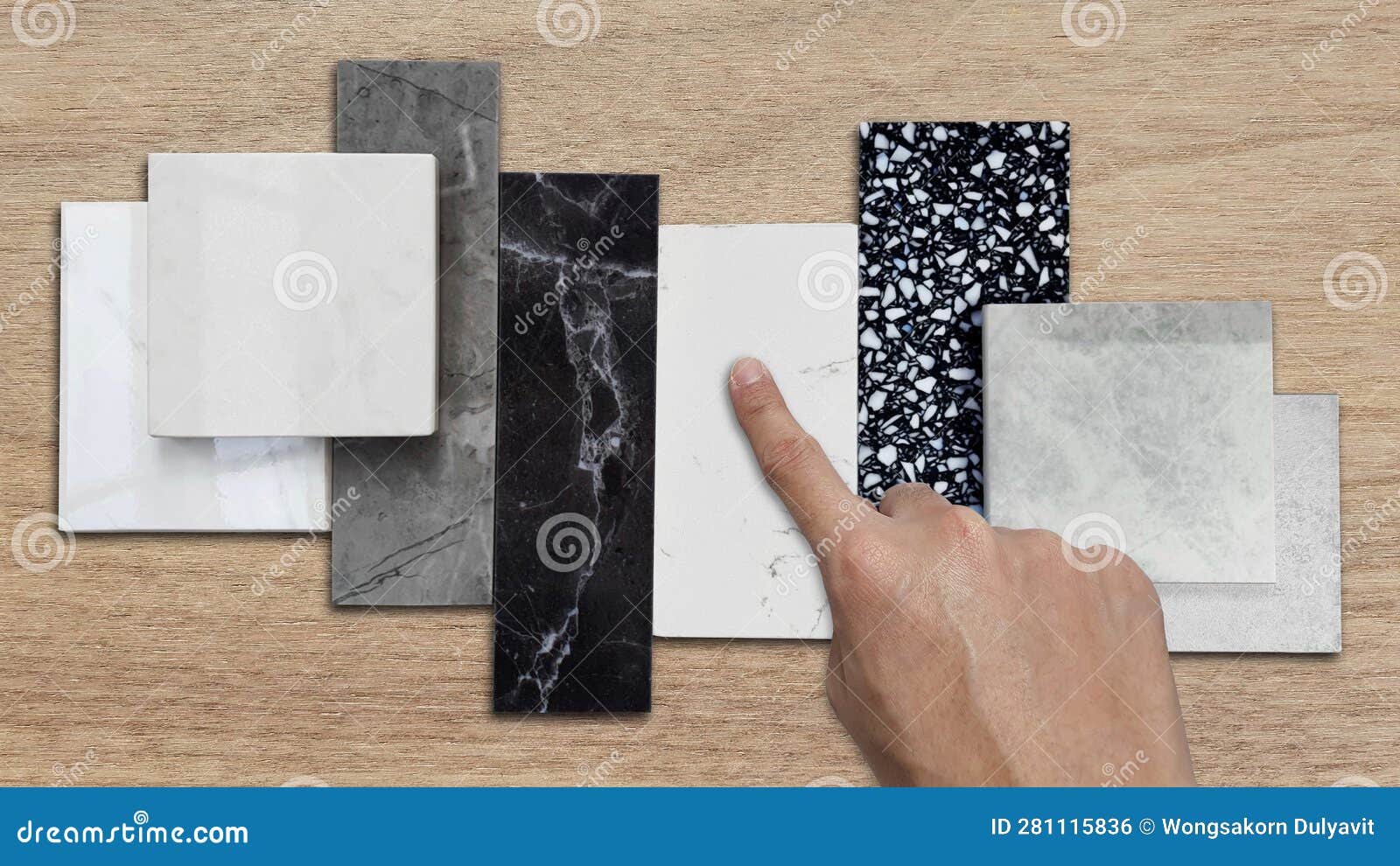 Interior Designer S Hand Selects Premium Stone Samples Including Black ...
