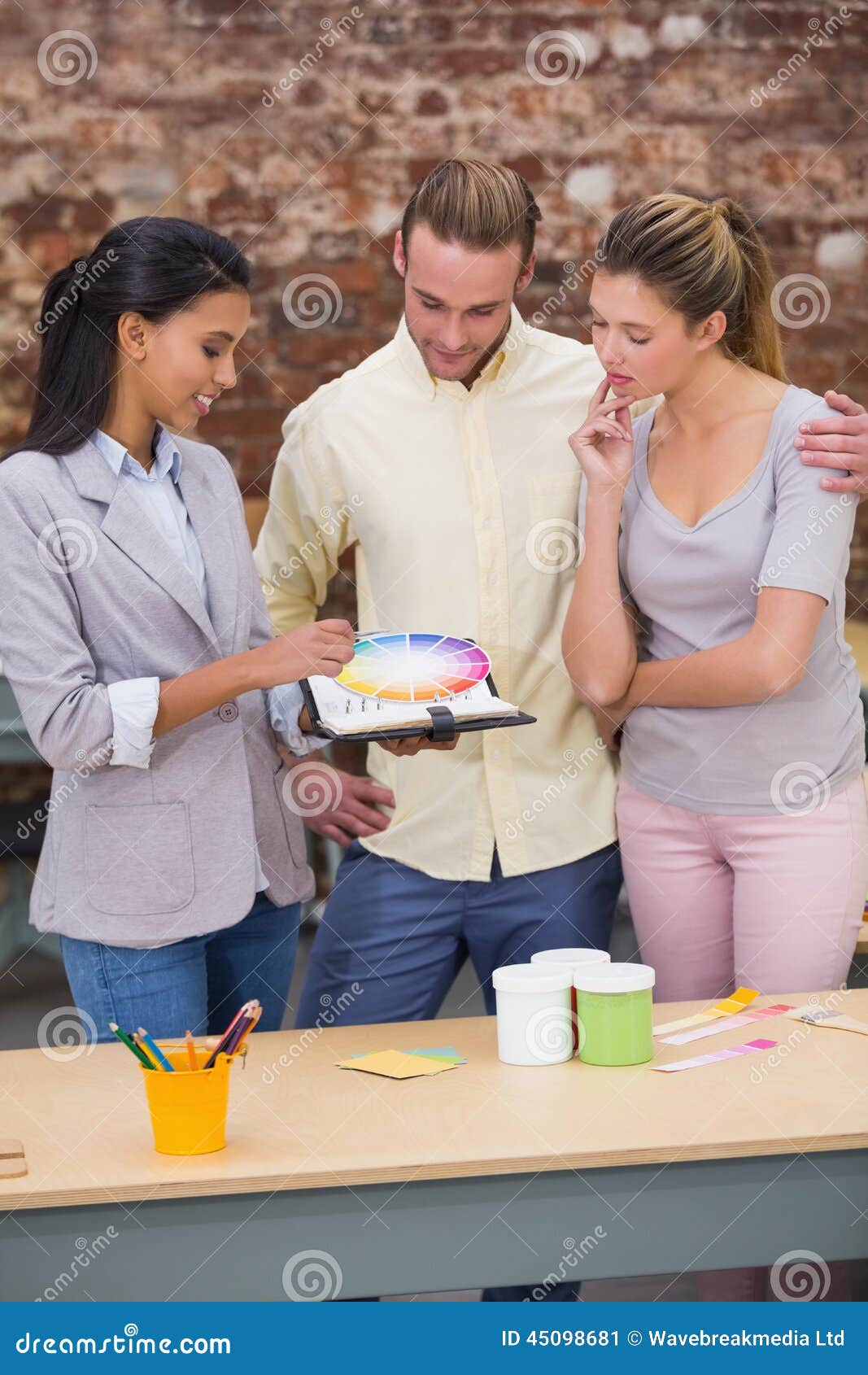 Interior Designers Working Together Stock Image - Image of caucasian ...